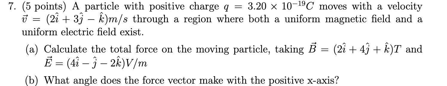 Solved A particle with positive charge q = 3.20 \times | Chegg.com