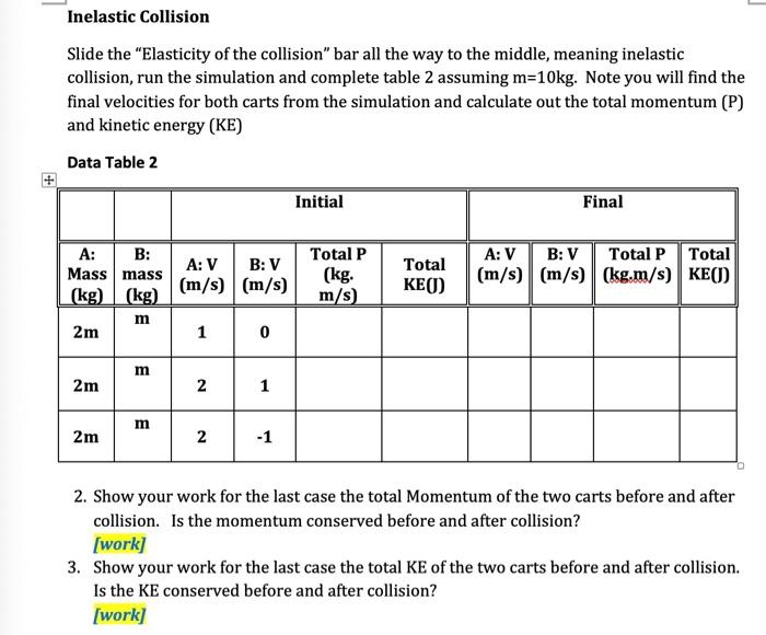 Solved Collisions p (kg m/s) Momentum as a function of time | Chegg.com