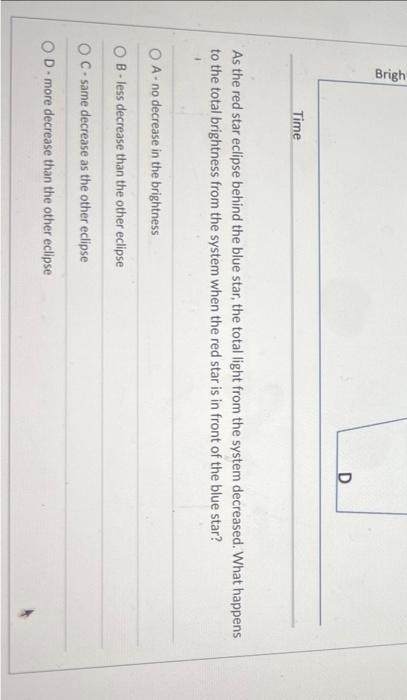 Solved Red star and blue are eclipsing binary. - Red star | Chegg.com