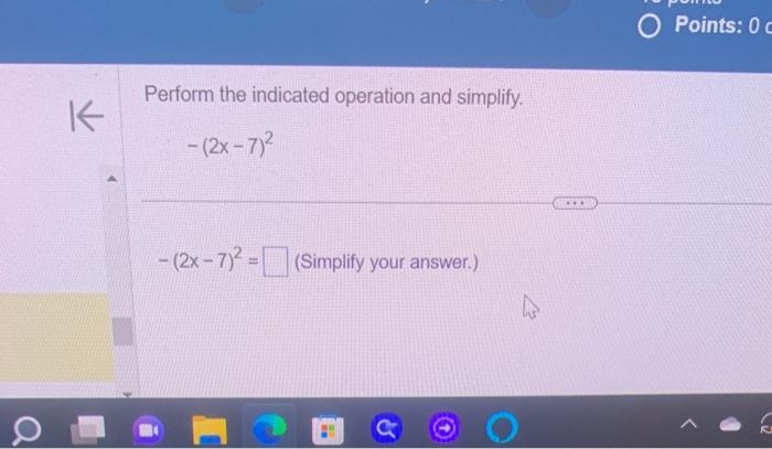 Solved Perform the indicated operation and simplify. | Chegg.com