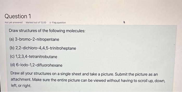 Solved Draw structures of the following molecules: (a) | Chegg.com