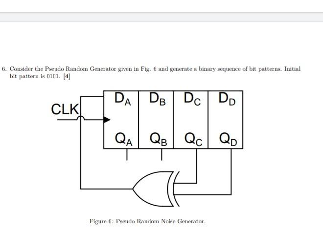 Solved 6. Consider the Pseudo Random Generator given in Fig. | Chegg.com