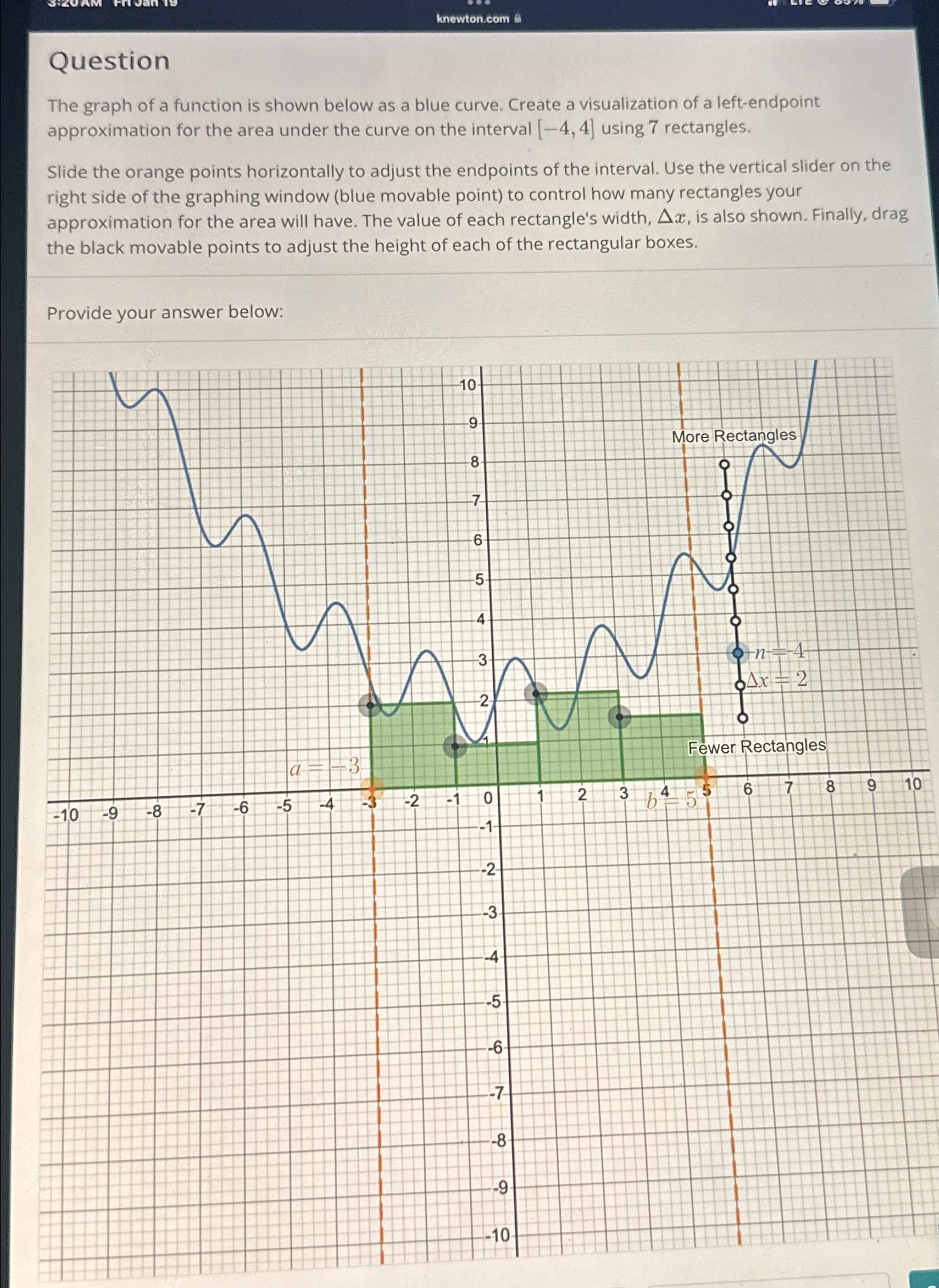 Solved QuestionThe graph of a function is shown below as a | Chegg.com