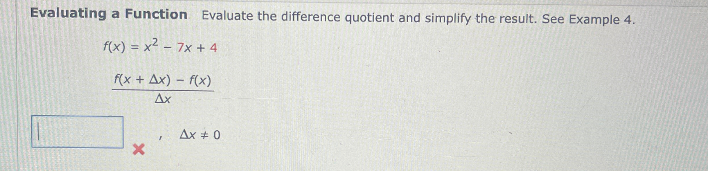 Solved Evaluating a Function. Evaluate the difference | Chegg.com