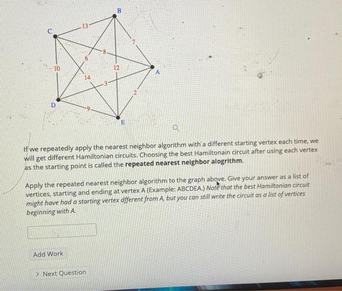Solved B 13 10 12 А 14 E a If we repeatedly apply the | Chegg.com