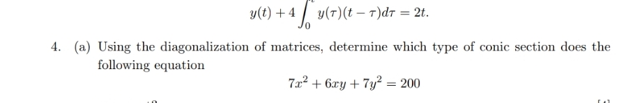 Solved (a) ﻿Using the diagonalization of matrices, determine | Chegg.com