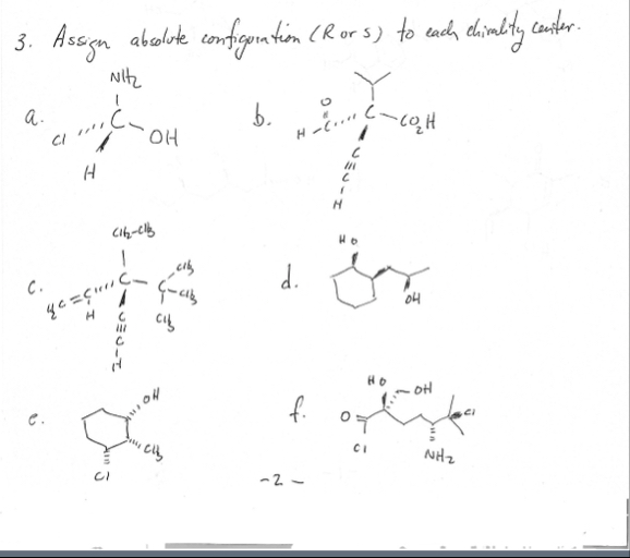 Solved Assign absolute configuation (Rors) ﻿to each | Chegg.com