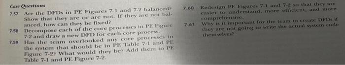 Chapter 7: Structuring System Process Requirements PE | Chegg.com