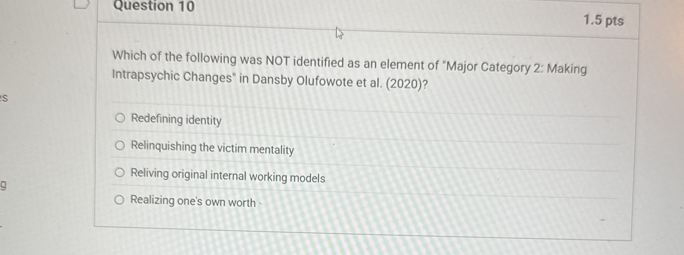 Question 101.5 ﻿ptsWhich of the following was NOT | Chegg.com