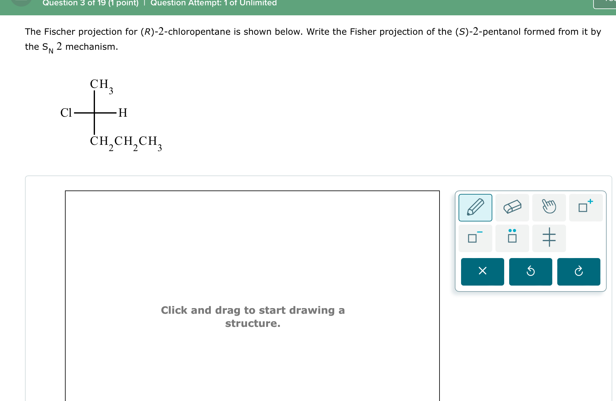 Solved Question 3 ﻿The Fischer projection for | Chegg.com