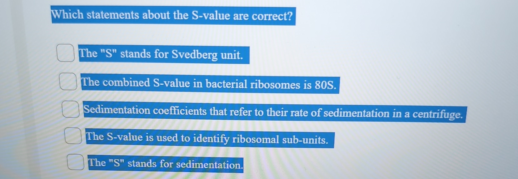 Solved Which statements about the S-value are correct?The | Chegg.com