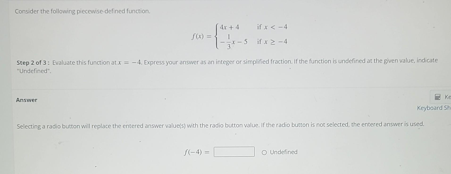 Solved consider the following piecewise-defined | Chegg.com
