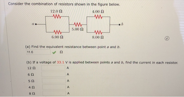 Solved Consider the combination of resistors shown in the | Chegg.com