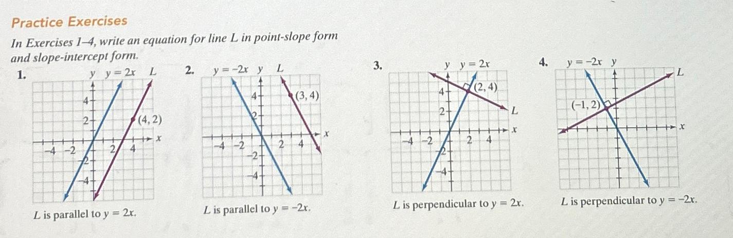 Solved Practice ExercisesIn Exercises 1-4, ﻿write an | Chegg.com