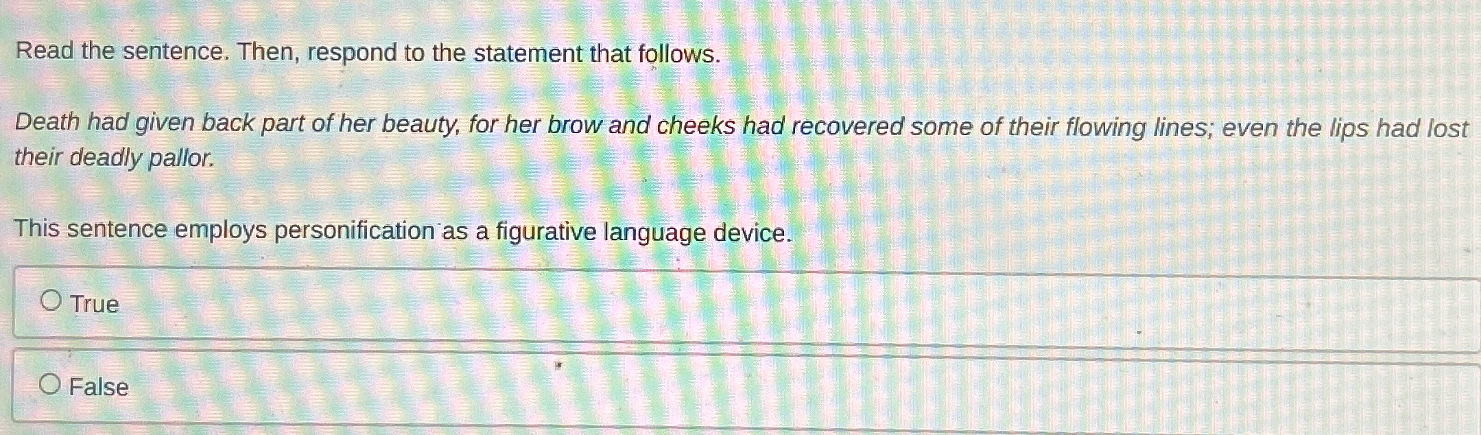 Solved Read the sentence. Then, respond to the statement | Chegg.com