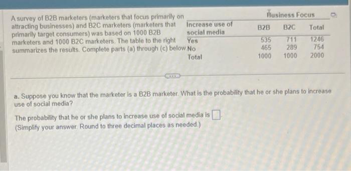 Solved Use the contingency table below to find the | Chegg.com