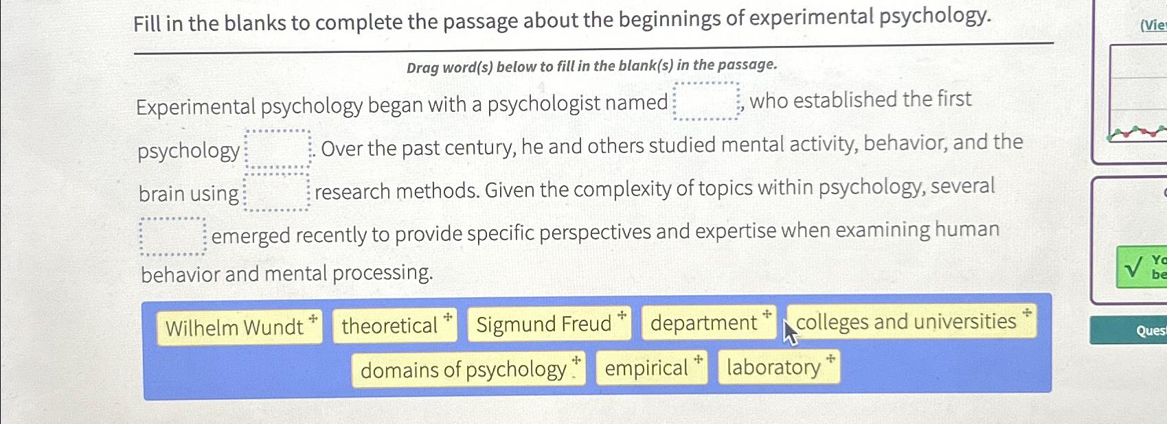 Solved Fill in the blanks to complete the passage about the | Chegg.com
