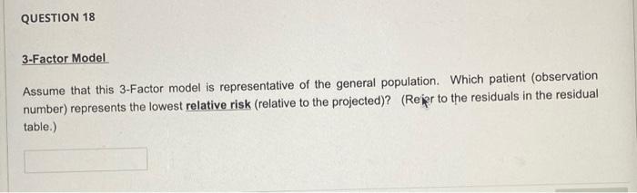 Solved 3-Factor Model Assume that this 3-Factor model is | Chegg.com