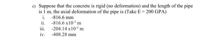 Solved The steel pipe, supported on the circular base plate | Chegg.com
