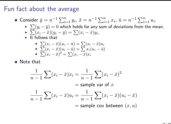 Solved This was in a slide for an Econometrics course I am | Chegg.com