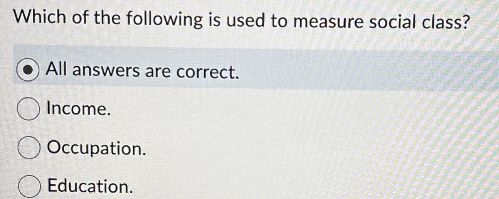 Solved Which of the following is used to measure social | Chegg.com