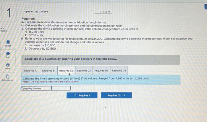Solved Problem 12-21.(Algo) Prepare a contribution margin | Chegg.com