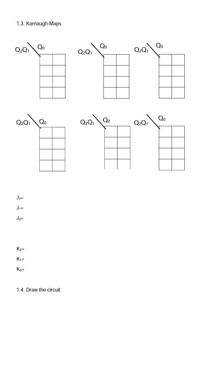 Solved Question 1 Design A Synchronous Counter With The 