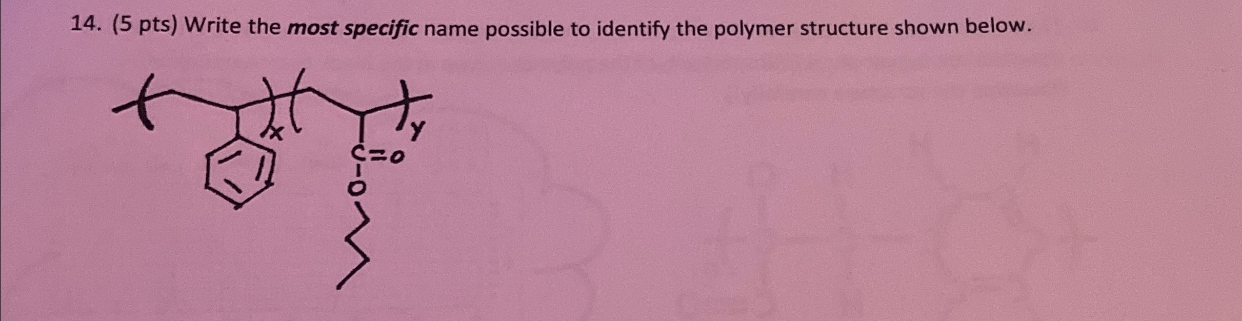 Solved (5 ﻿pts) ﻿Write the most specific name possible to | Chegg.com