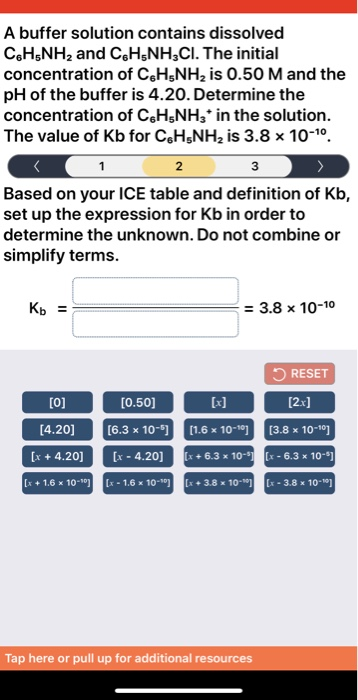 Solved A buffer solution contains dissolved C6H5NH2 and C | Chegg.com