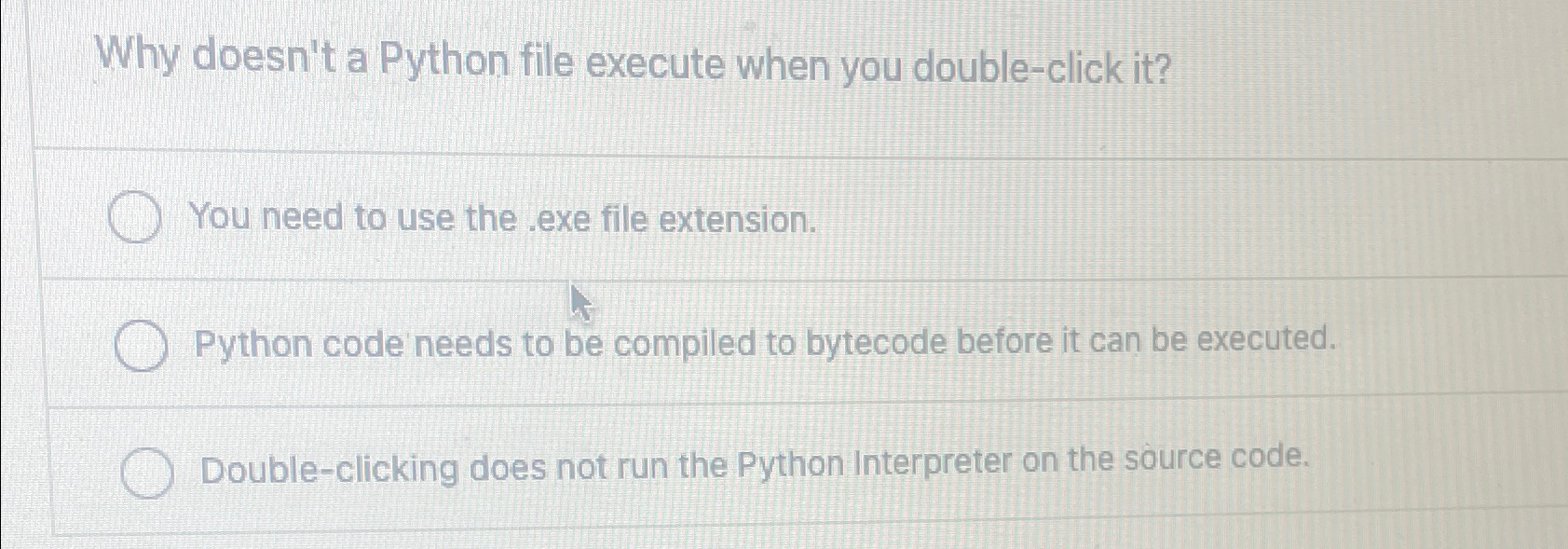 Solved Why Doesnt A Python File Execute When You