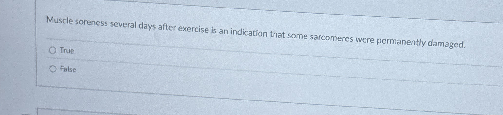 Solved Muscle soreness several days after exercise is an | Chegg.com