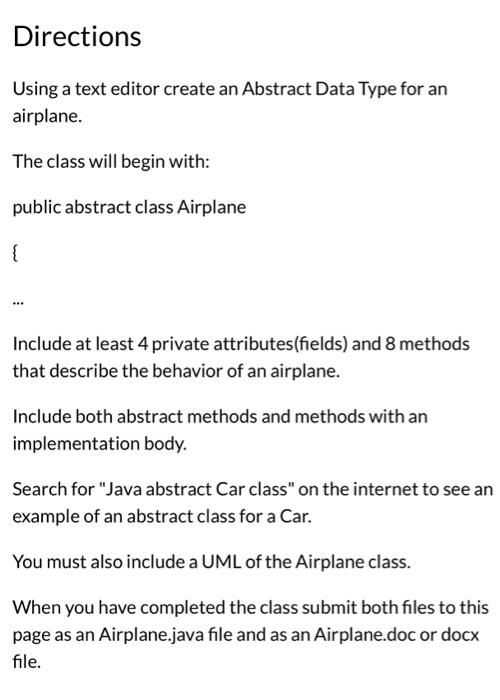 Solved Directions Using a text editor create an Abstract | Chegg.com