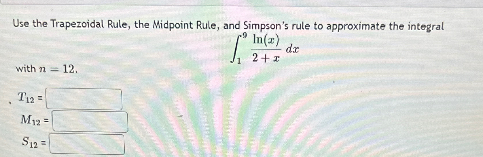 Solved Use the Trapezoidal Rule, the Midpoint Rule, and | Chegg.com