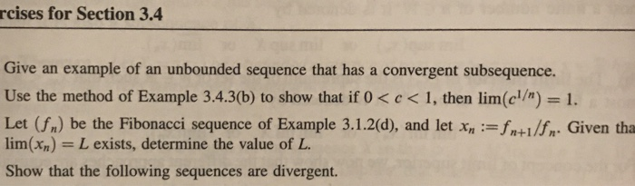 Solved rcises for Section 3.4 Give an example of an | Chegg.com