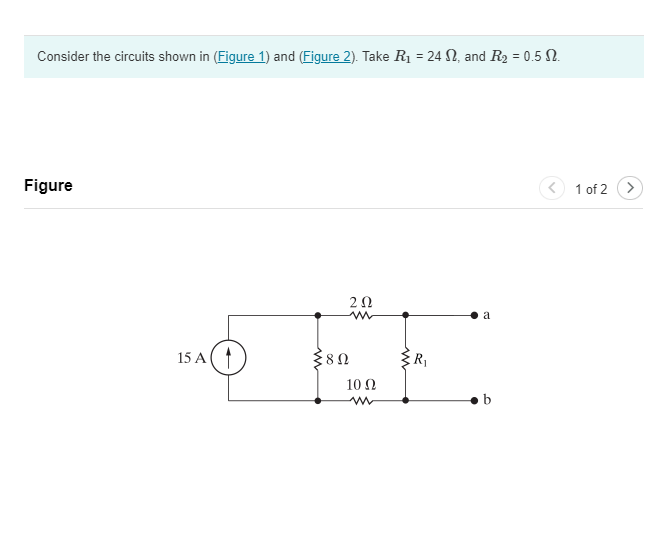 Solved Consider the circuits shown in (Figure 1) ﻿and | Chegg.com