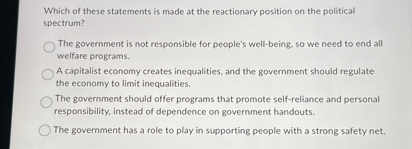 Solved Which of these statements is made at the reactionary | Chegg.com