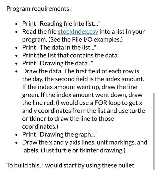 Solved rogram requirements: - Print Solved rogram requirements: - Print