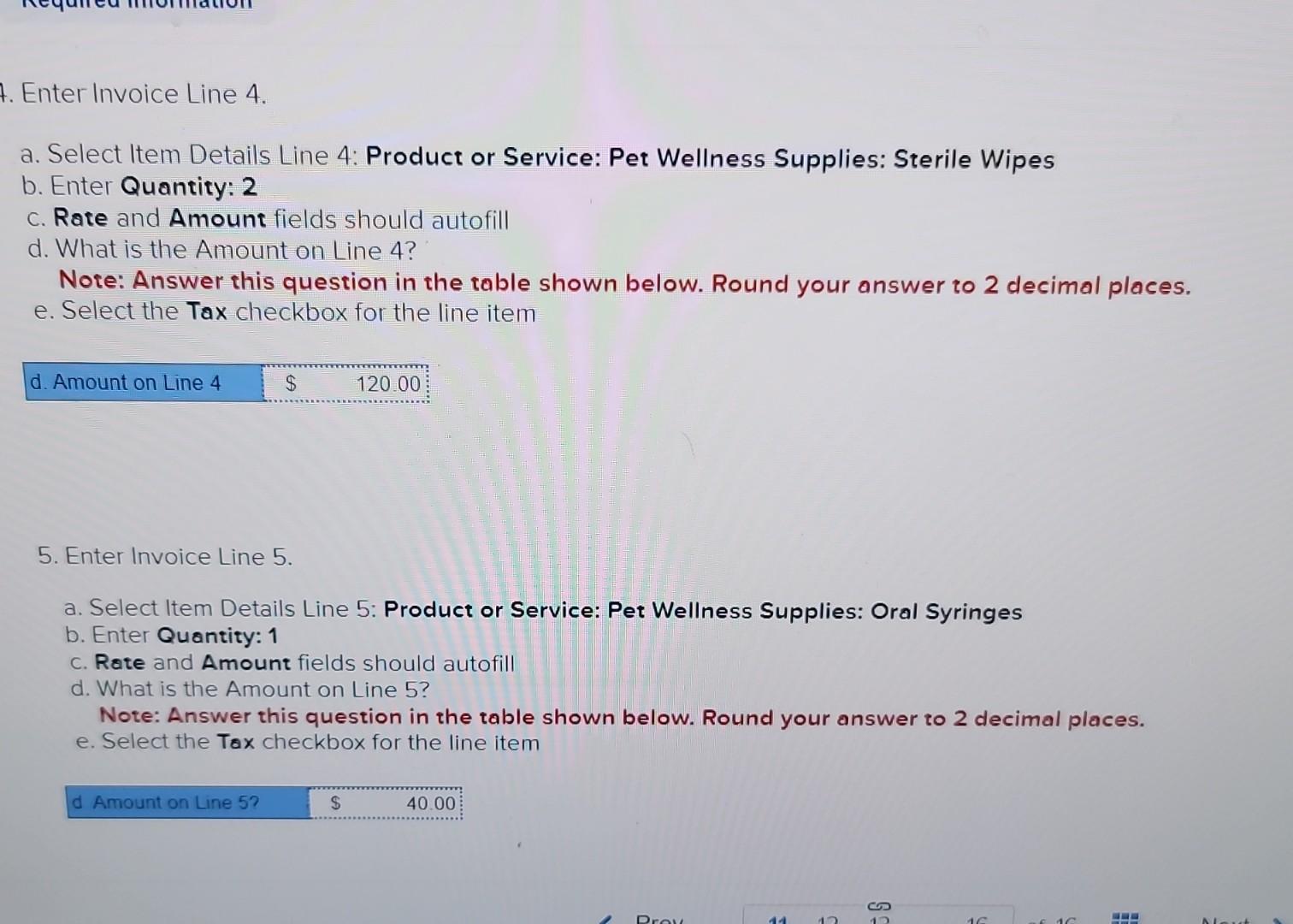 es ! Required information [The following information | Chegg.com