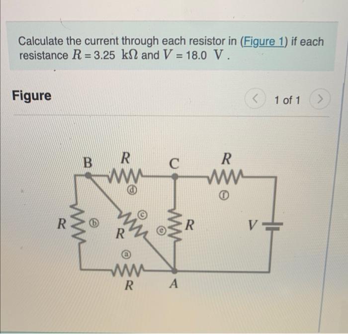 Solved Calculate the current through each resistor in | Chegg.com