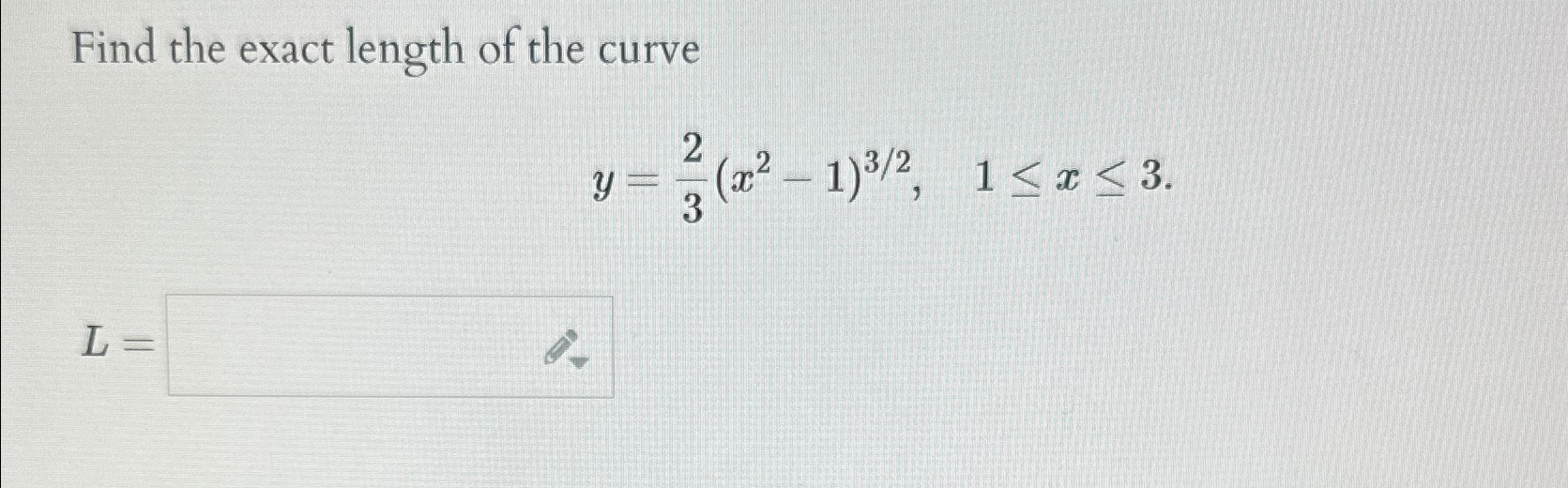Solved Find the exact length of the | Chegg.com