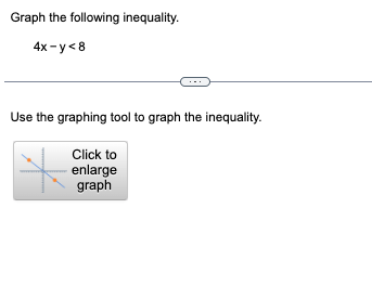 Solved Graph the following inequality.4x-y