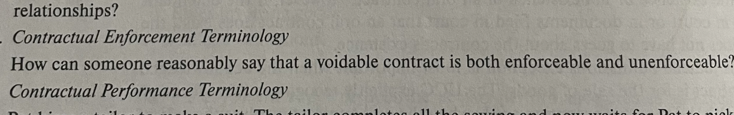 Solved relationships?Contractual Enforcement TerminologyHow | Chegg.com