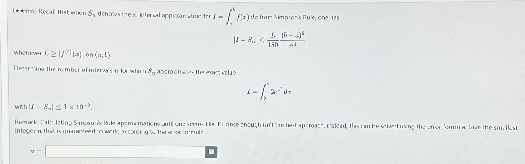 Solved (******c**x**) ﻿Recall that when Sn ﻿denotes the | Chegg.com