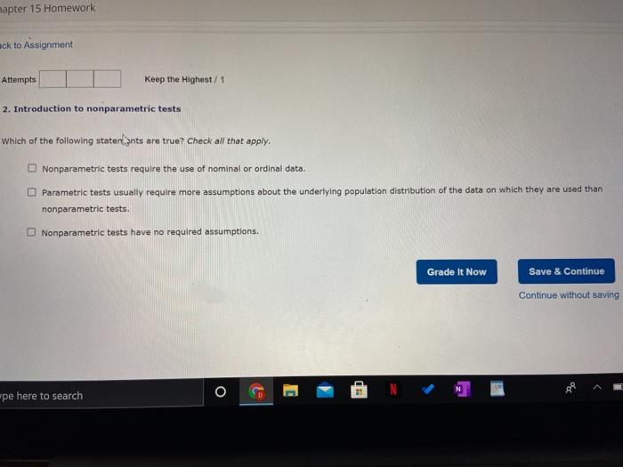 Solved mapter 15 Homework ack to Assignment Attempts Keep | Chegg.com