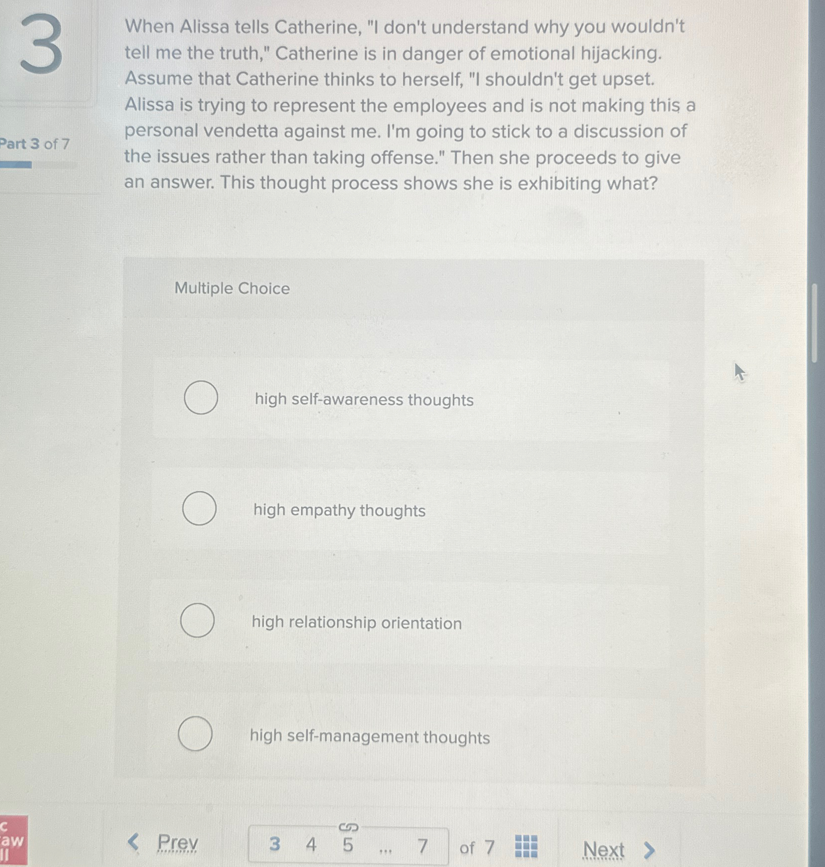 Solved When Alissa tells Catherine, "I don't understand why | Chegg.com