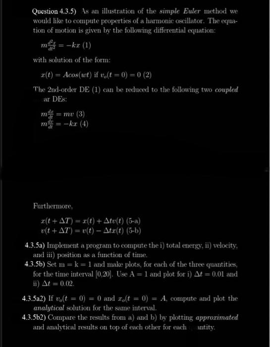 Solved Question 4.3.5) Is an illustration of the simple | Chegg.com