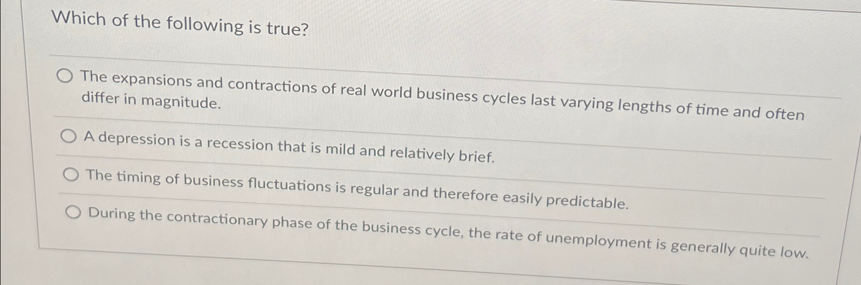 Solved Which of the following is true?The expansions and | Chegg.com