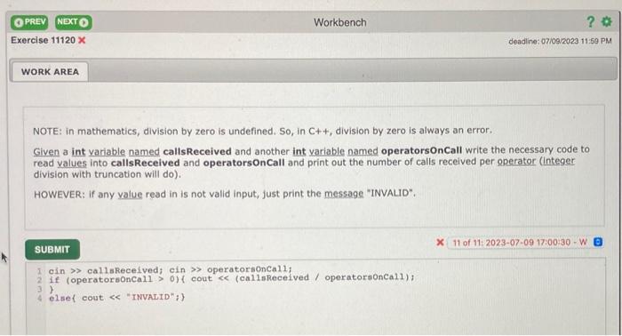 Solved NOTE: in mathematics, division by zero is undefined. | Chegg.com