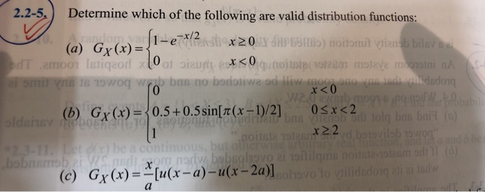 Solved 2.2-5.) Determine which of the following are valid | Chegg.com