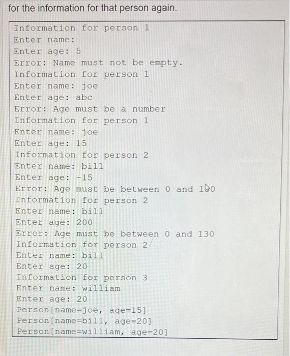 Solved Write a Person class with the following attributes: - | Chegg.com